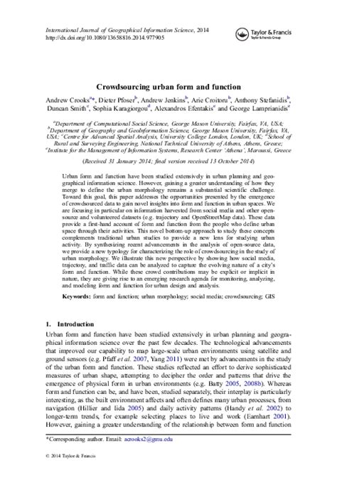 crowdsourcing urban form and function