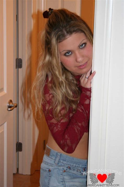 Aubery Adams Jean Mini Skirt And Showing Off Her Hot Tight Teen Body