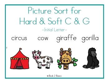 Hard Soft C G Picture Sort By Back 2 Basics TpT