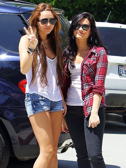 Demi Lovato And Miley Cyrus Selena Gomez And Demi Lovato Photo