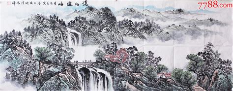 国家一级美术师手绘真迹！溪山远岫山水国画原作儒风雅韵【7788收藏收藏热线】