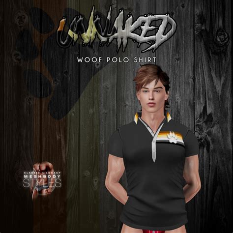 Second Life Marketplace Unnaked Polo Shirt Legacy Woof