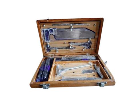 Post Mortem Instruments Set In Wooden Case 16 Instruments At 2500 00