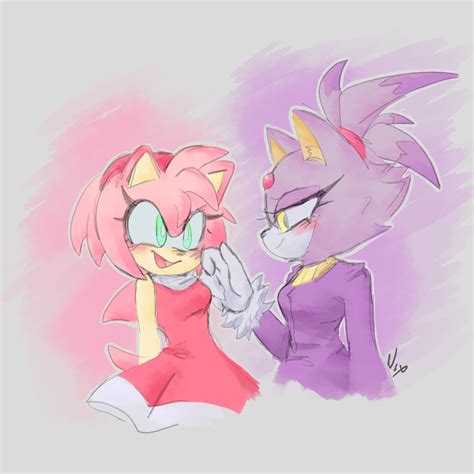 11620 Safe Artistaithly Amy Rose Blaze The Cat Cat Hedgehog