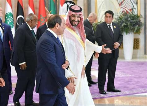 على هامش القمة العربية بجدة السيسي يلتقي ولي العهد السعودي المصري اليوم