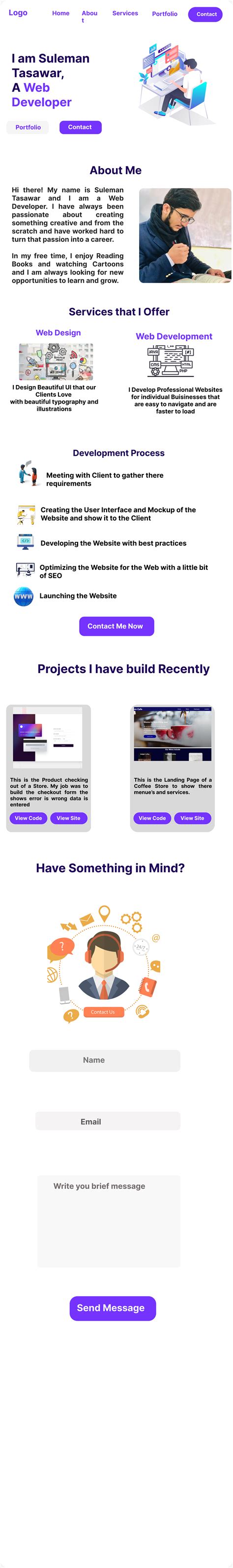 Portfolio Website Figma