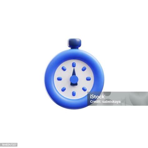 스톱워치 또는 시계 크로노그래프 3d 사실적인 렌더링 벡터 일러스트레이션이 분리되어 있습니다 3차원 형태에 대한 스톡 벡터 아트