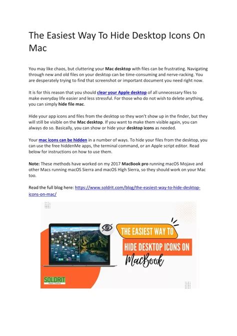 PPT The Easiest Way To Hide Desktop Icons On Mac PowerPoint Presentation ID 11810848