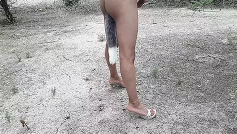 Delicious Trans Slut Naked In Public With Slut Plug And Very Hot High