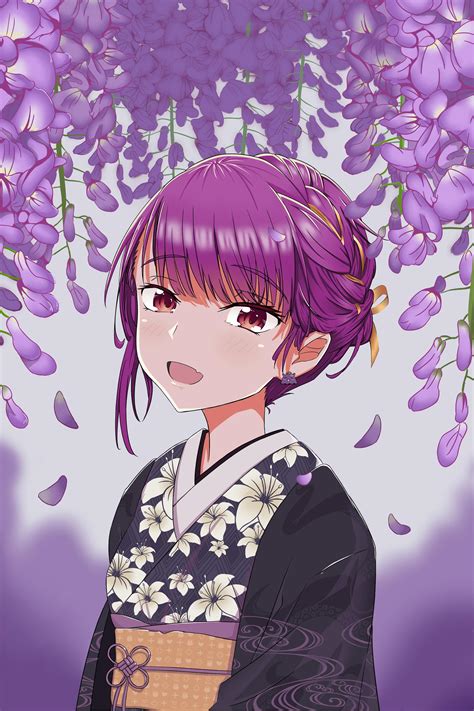 花と少女と浴衣