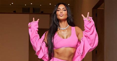 Hot In Pink Kim Kardashian Flaunts Her Famous Curves