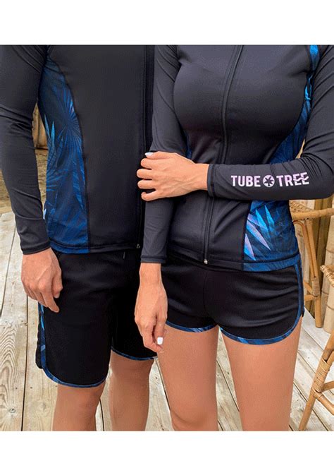 비바럽 [s~2xl]블루 야자수 보드숏 팬츠 커플룩[래쉬가드 반바지 수영복] Sw18843f