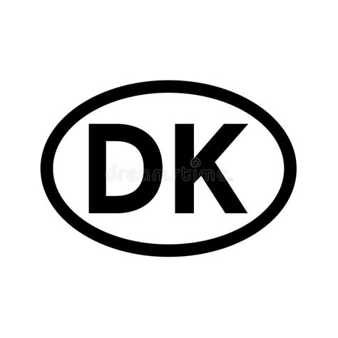 Country Code Vehicle Registration Denmark Stock Illustration Illustration Of Denmark