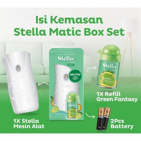 Jual Stella Matic Box Set Pengharum Pewangi Ruangan Otomatis STELLA