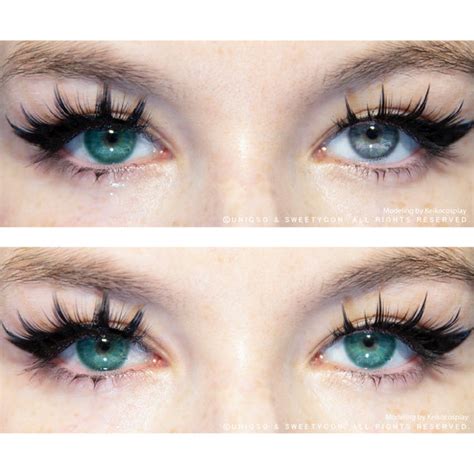 Sweety Soft Green Natural Looking Green Colored Contacts For Light