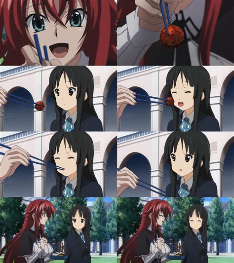 Say Ahhh Rias Gremory X Mio Akiyama By Kyoflameashhylden On