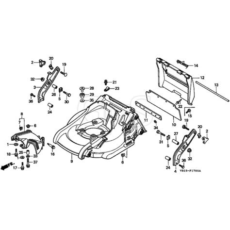 Honda HRB475 QXE MZAZ 8000001 8099999 Cutter Housing Diagram GHS