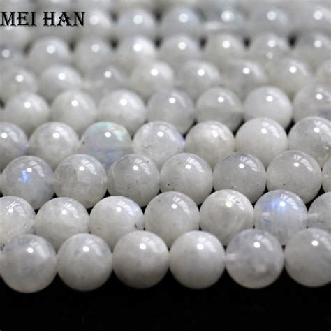Meihan Free Shipping Beads Set G A Natural Mm Moonstone Smooth Round Beads Stone