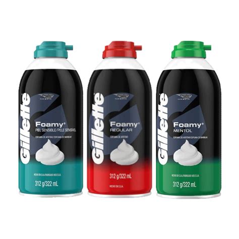 Gillette Foamy Espuma De Afeitar 312g Comprar En Bandb