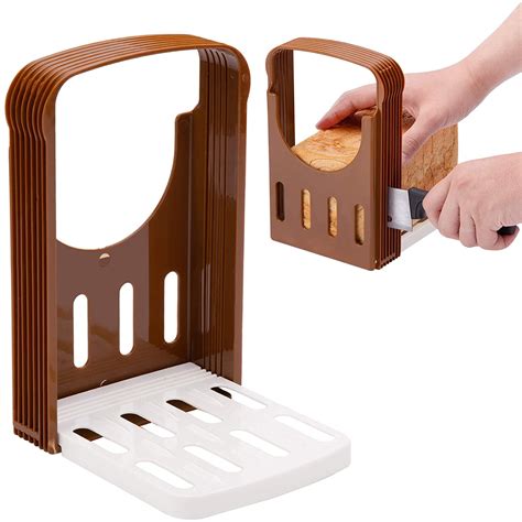 Lanfeng Foldable Bread Cutting Bread Slicer Guide Compact Sandwich