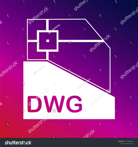 Dwg File Format Variant Icon Vector Stock Vector Royalty Free 1170963844 Shutterstock