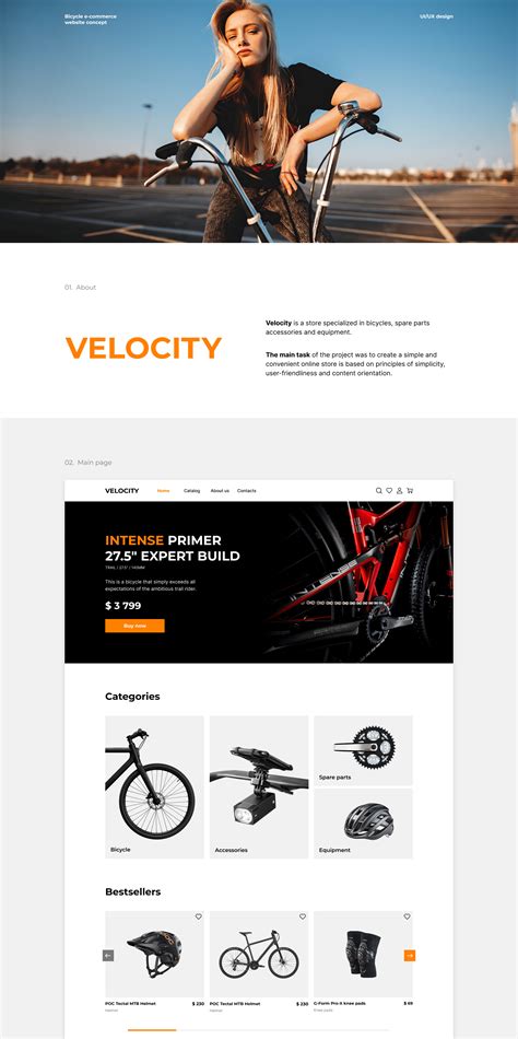 Bicycle E Commerce Website Concept On Behance
