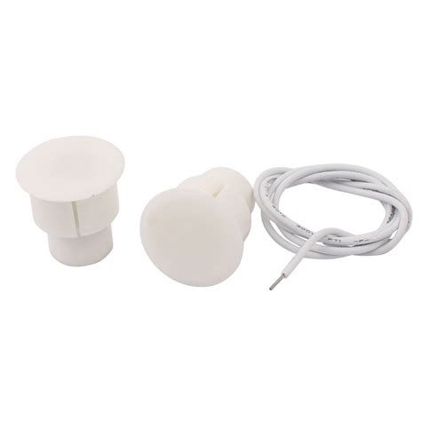 Deur Of Raam Contact Sensor Magneet Schakelaar Rond Inbouw Wit No Rc 36