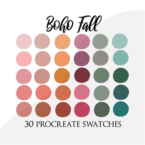 Abstract Boho Color Palette Etsy