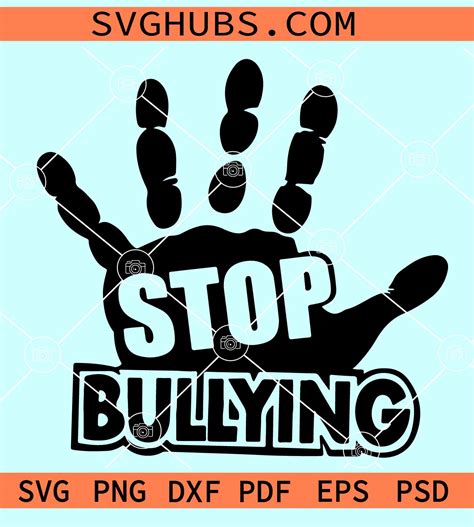Stop Bullying Svg Png Teacher Svg Anti Bullying Svg