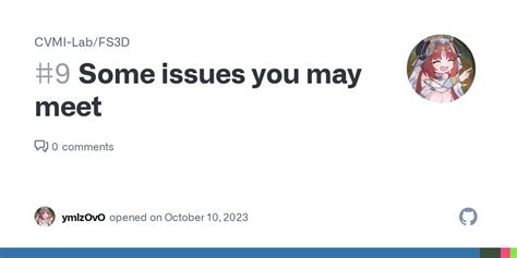 Some Issues You May Meet Issue 9 CVMI Lab FS3D GitHub