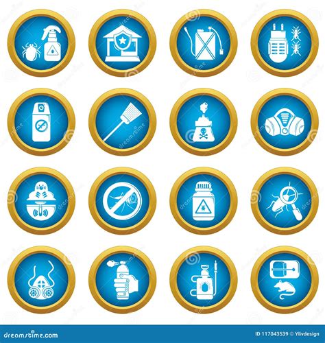 Pest Control Tools Icons Set Simple Style Stock Vector Illustration Of Simple Protection