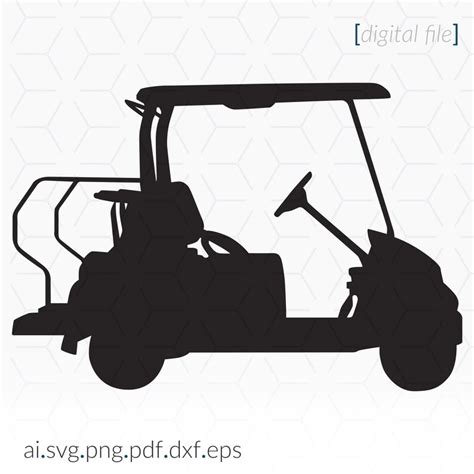 Golf Cart Silhouette SVG Fichier Pour Cricut Et Machines De Etsy France