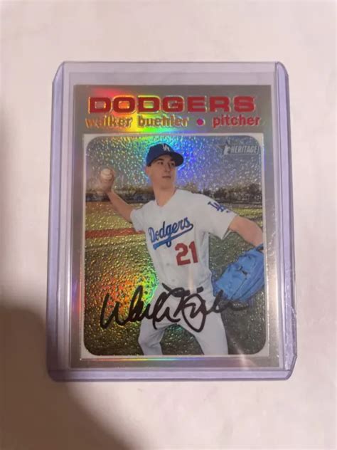 RÉFRACTEUR CHROME WALKER Buehler 2020 Topps Heritage 571 THC 496 LA