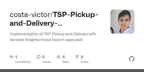 GitHub Costa Victor TSP Pickup And Delivery Metaheuristics