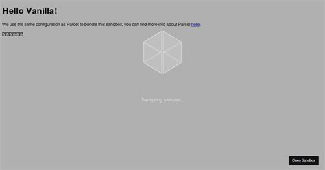 Vanilla Codesandbox