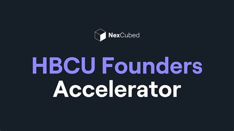 Launching Our Hbcu Founders Accelerator — Nex Cubed