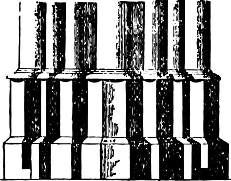 Base Early Type Gothic Column Vintage Engraving 35435420 Vector Art At Vecteezy