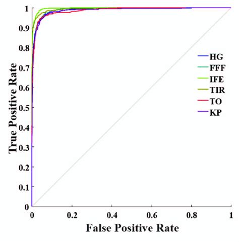 A Representative Roc Plot Of One Classification For The Six Motions Download Scientific Diagram
