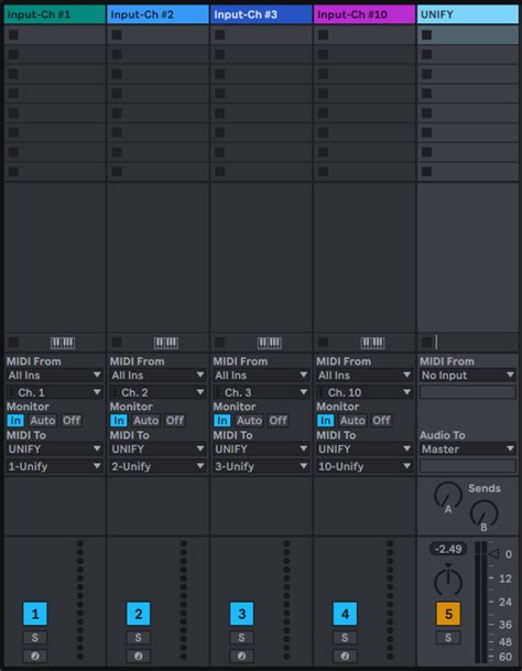 Unify Multi Timbral In Ableton Live Questions About UNIFY