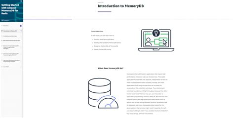 Getting Started With Amazon Memorydb For Redis Tutorials Dojo