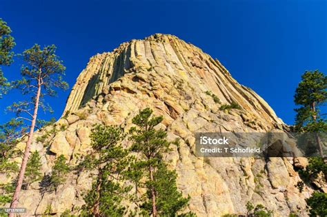 데빌스 타워 국립기념물 와이오밍 0명에 대한 스톡 사진 및 기타 이미지 0명 검은색 경관 Istock