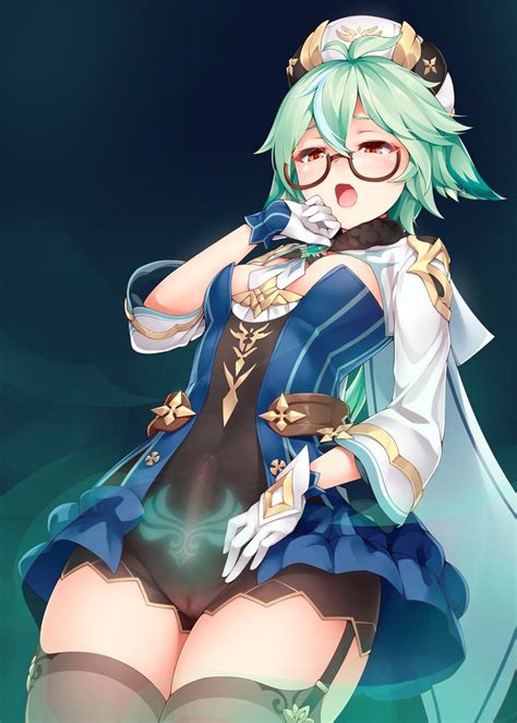 Sucrose Genshin Impact Drawn By Ricegnat Danbooru