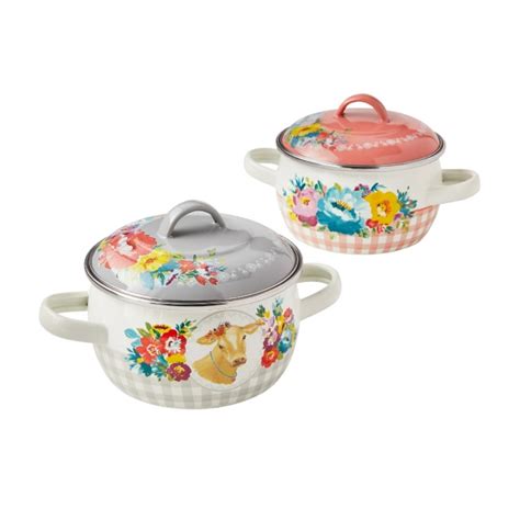 The Pioneer Womans Mini Dutch Oven Set 19 At Walmart