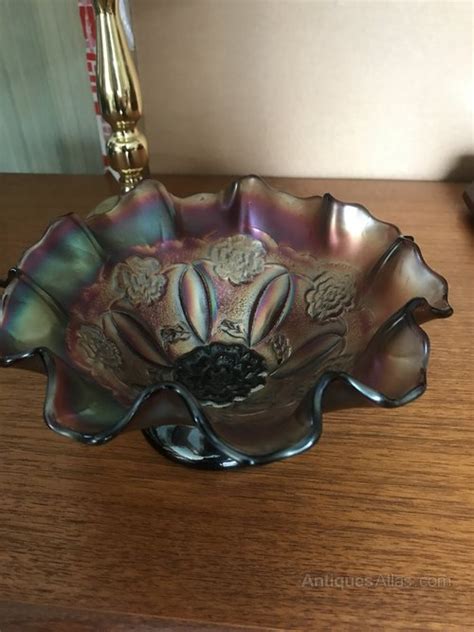 Antiques Atlas Amethyst Dugan Iridescent Carnival Glass Bowl