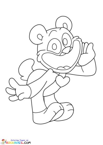 Smiling Critters Coloring Pages Free Printable Colori