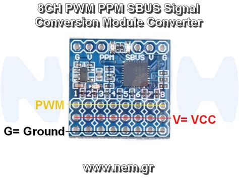 Sbus 8ch Pwm Ppm Signal Conversion Module 3 3 20 Volts