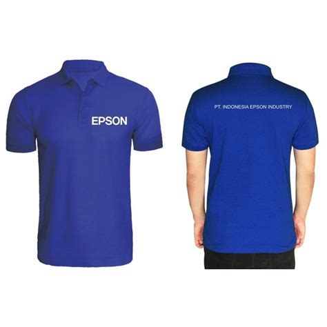 Jual Kaos Polo Baju Kerah Distro PT Indonesia Epson Industry Polos
