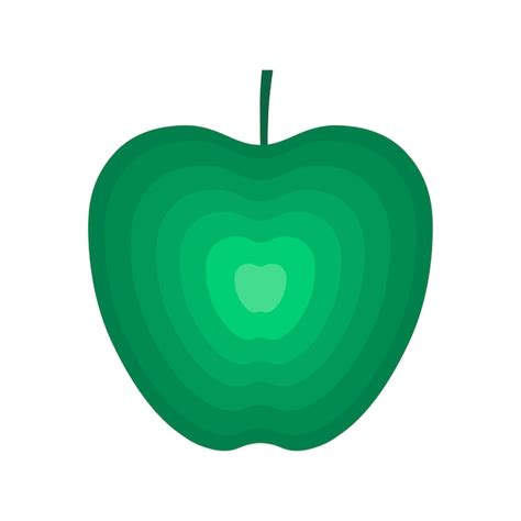 Premium Vector Fresh Apple Isolated On White Background