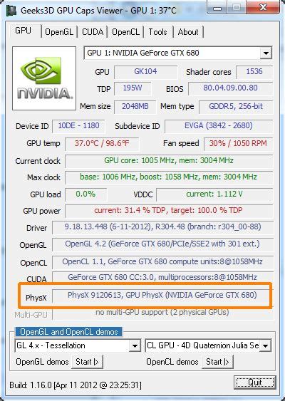 Nvidia Physx System Software 9120613 Geeks3d