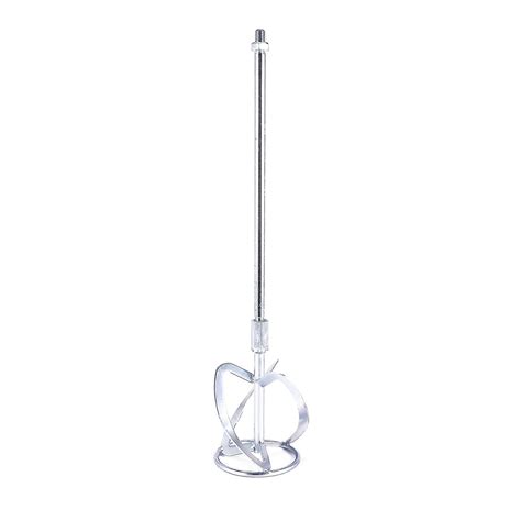 Paint And Mud Mixer Stirring Rod For Drill Agitator Mixing Rod Concrete Mortar Mixer Silver